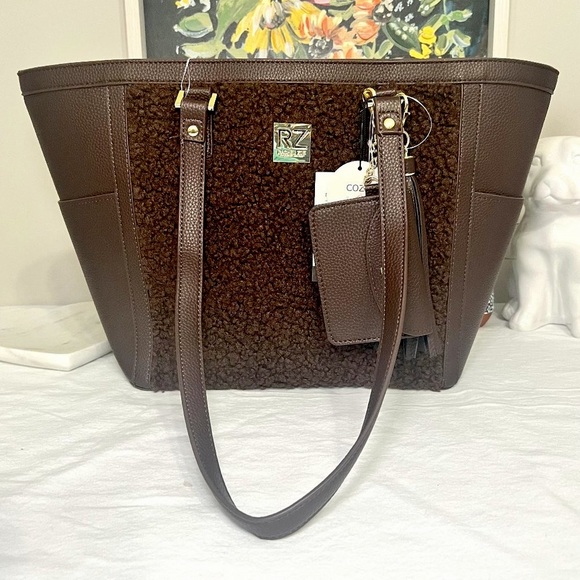 Rachel Zoe | Bags | Nwt Rachel Zoe Brown Sherpa Tote Brown Rachel Zoe ...